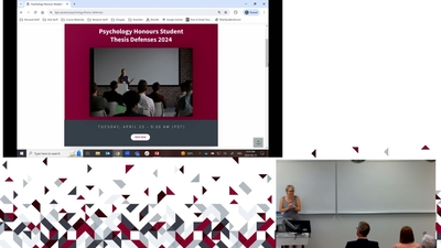 Melissa Campion Honours Thesis Defenses 2024 - KPU Video Portal