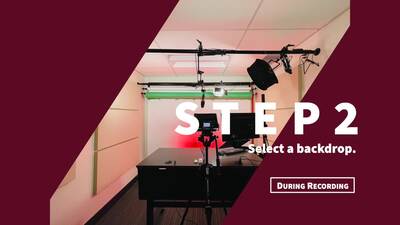 Recording Studio - Select Backdrop - KPU Video Portal