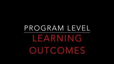 Program Level Learning Outcomes - KPU Video Portal