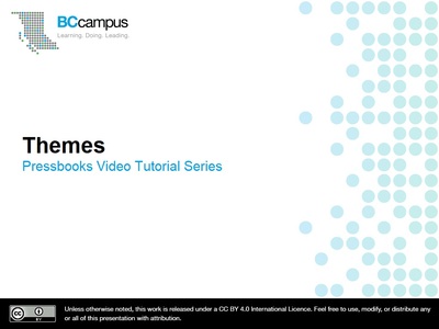 Select a Theme - BCcampus