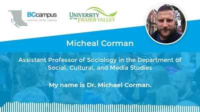 Ditch the Final Exam: Michael Corman - BCcampus