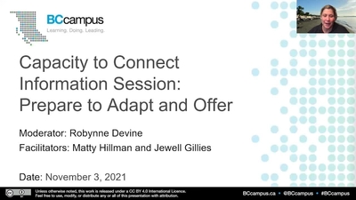 Capacity to Connect Information Session: Prepare to Adapt and Offer ...