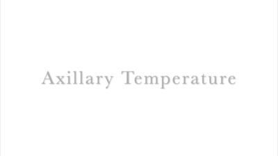 Axillary Temperature - BCcampus